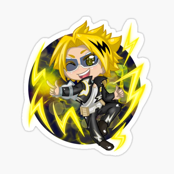 "Cute Hero Denki MHA" Sticker for Sale by lapetitlapearl | Redbubble