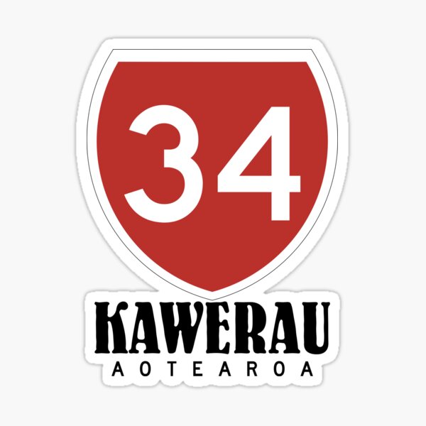"Kawerau Aotearoa" Sticker for Sale by Kiwidom | Redbubble