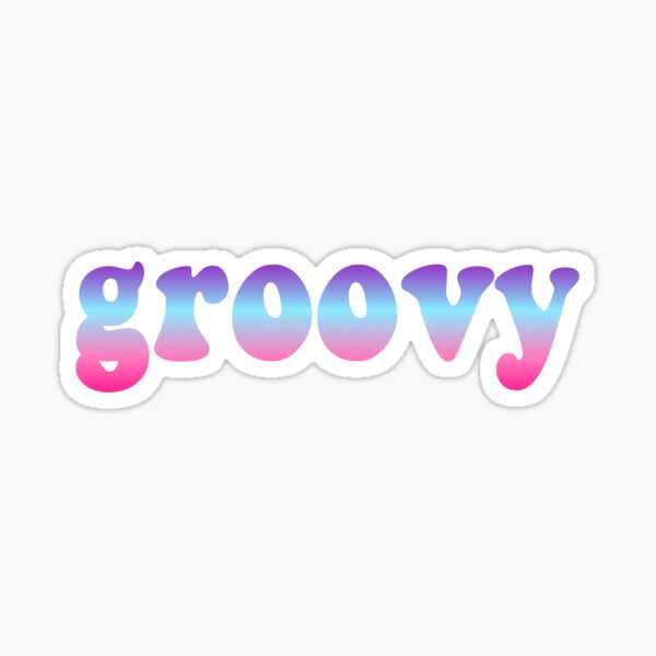 "groovy sticker" Sticker by madisondepalma | Redbubble