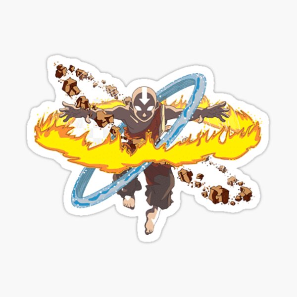 "aang avatar state" Sticker for Sale by mvitti | Redbubble