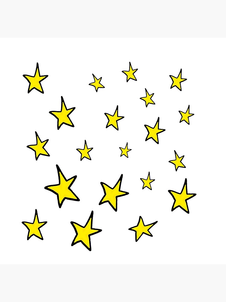"Yellow Star Sticker Pack" Poster by zeina0 | Redbubble