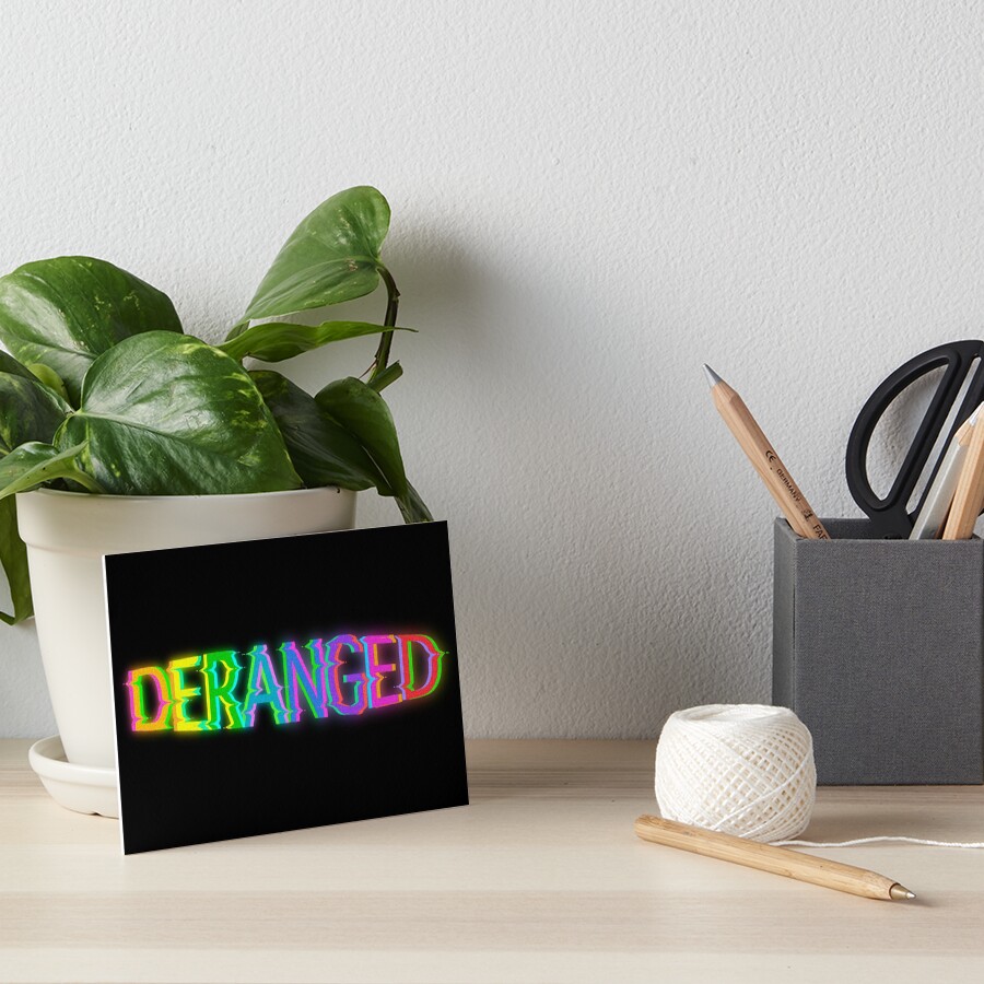 "Deranged Logo" Art Board Print by Deranged-Shop | Redbubble