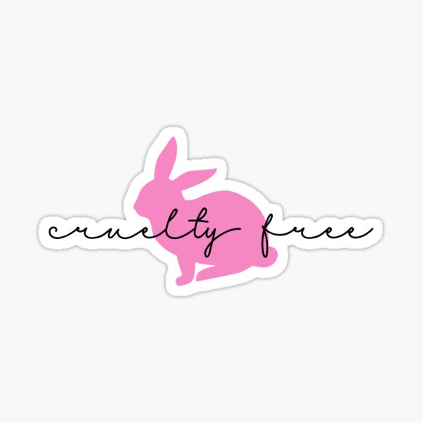 "cruelty free" Sticker by nicolecater | Redbubble