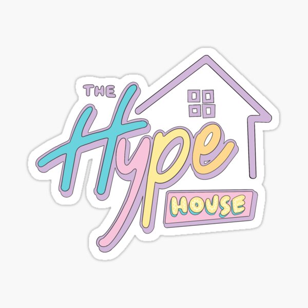 "Hype house pastel logo " Sticker for Sale by LINNEAWALLSTEN | Redbubble