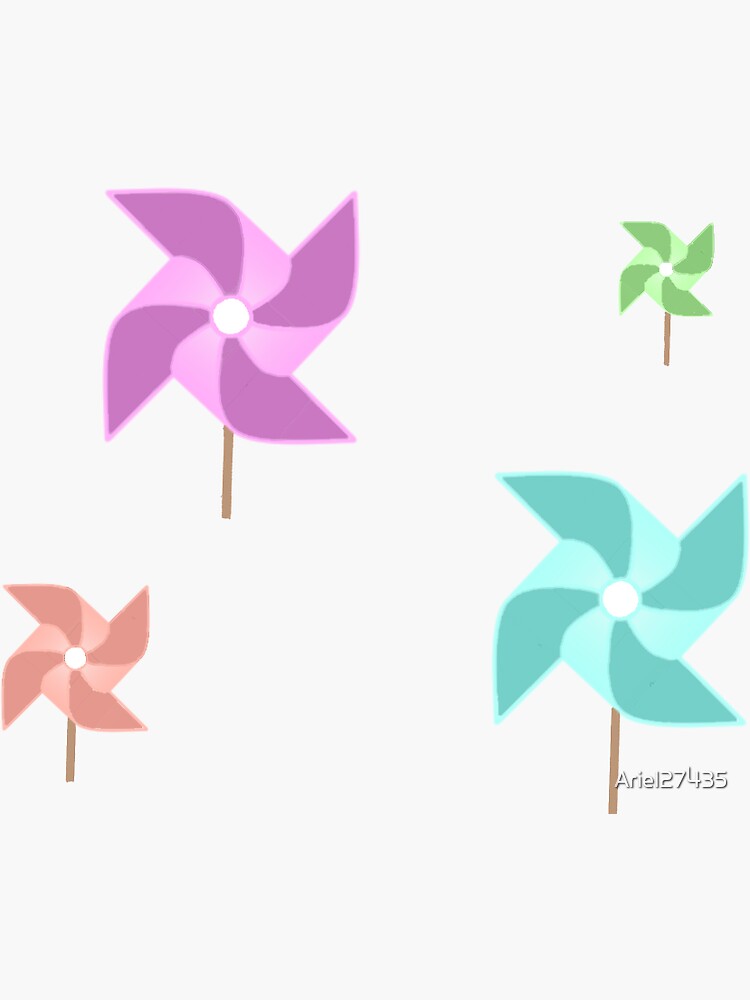 "Pinwheel " Sticker for Sale by Ariel27435 | Redbubble