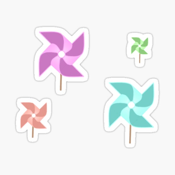 "Pinwheel " Sticker for Sale by Ariel27435 | Redbubble