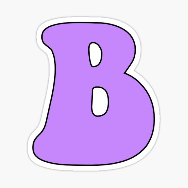 "Letter "B"" Sticker for Sale by njxstickers | Redbubble