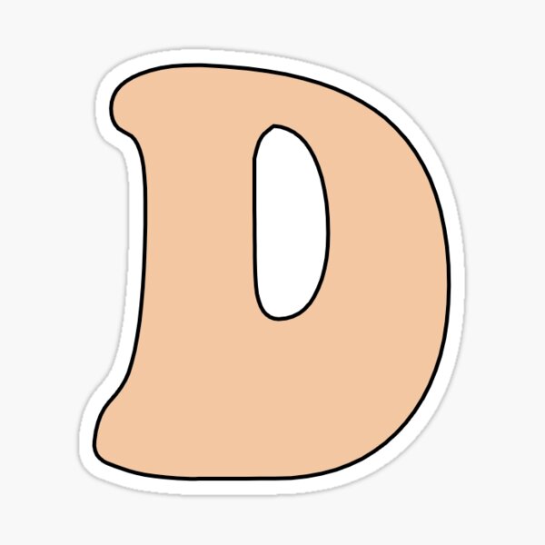 "Letter "D"" Sticker by njxstickers | Redbubble