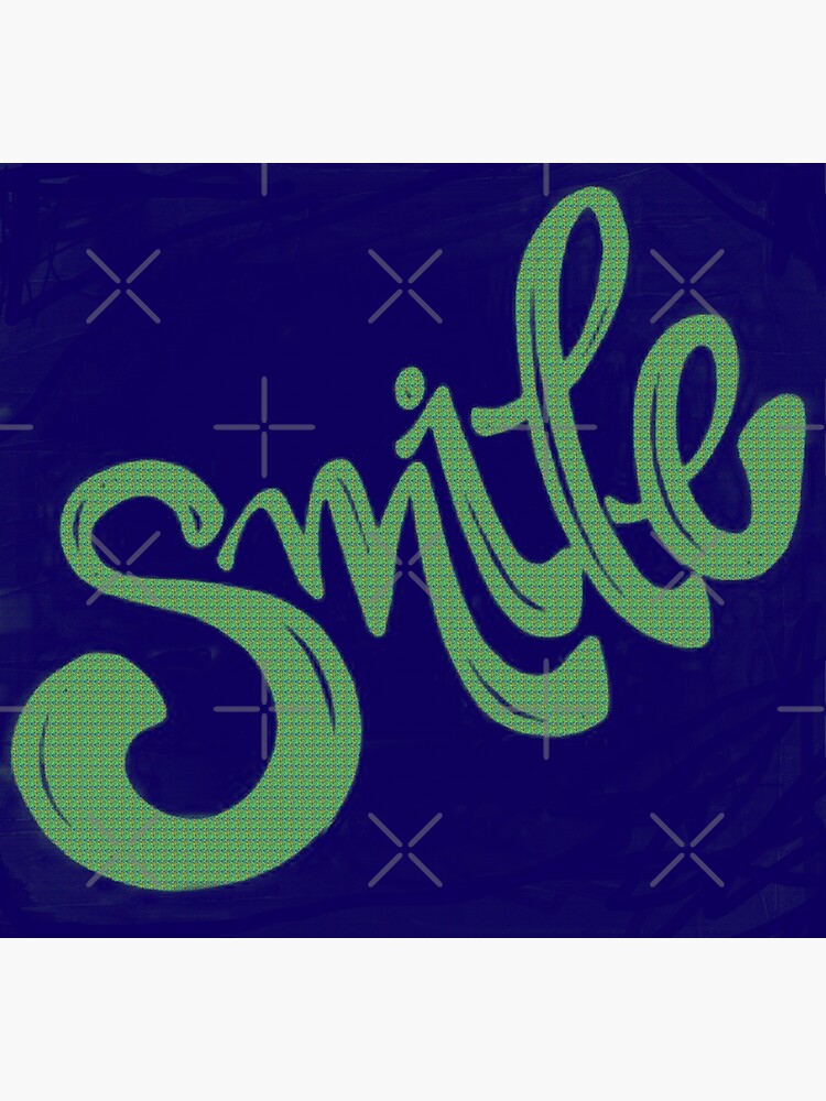 "Smile title of calligraphy typography lettering text quotes" Poster ...