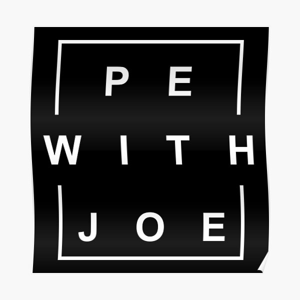 "The presenter joe pe " Poster by hannyhunne | Redbubble
