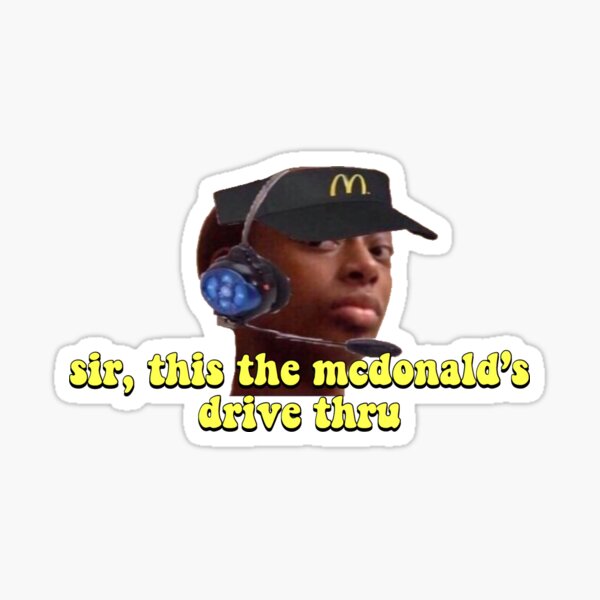 "McDonald’s Drive Thru Sticker" Sticker by w-creations | Redbubble