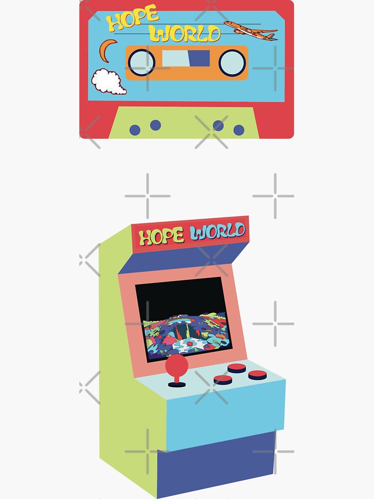"Retro Hope World - Sticker Set" Sticker for Sale by heart-and-seoul ...