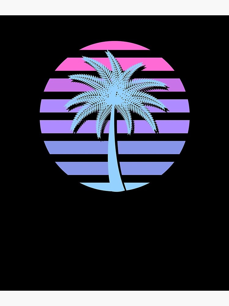 "Spring Break Retro Neon Palms Vacation" Poster for Sale by markusabart ...