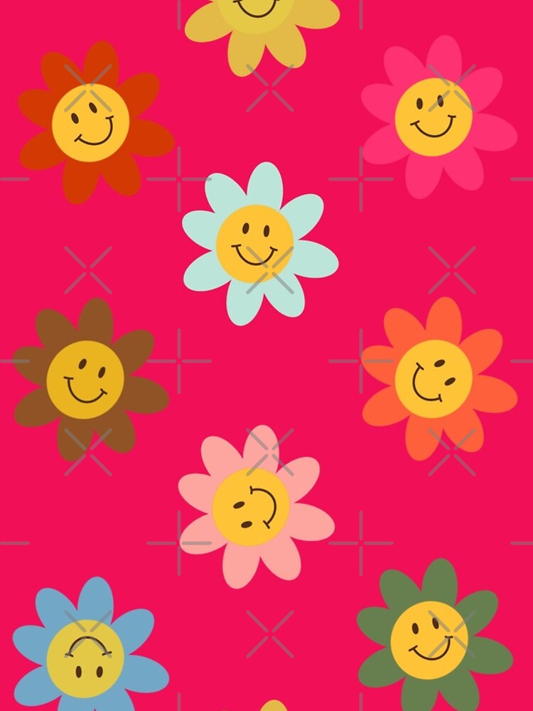 "SMILEY FLOWER PINK" iPhone Case for Sale by Glossypop | Redbubble