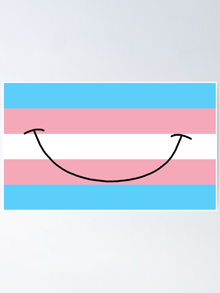 "Trans Pride Smiley Face" Poster for Sale by xandpaper | Redbubble