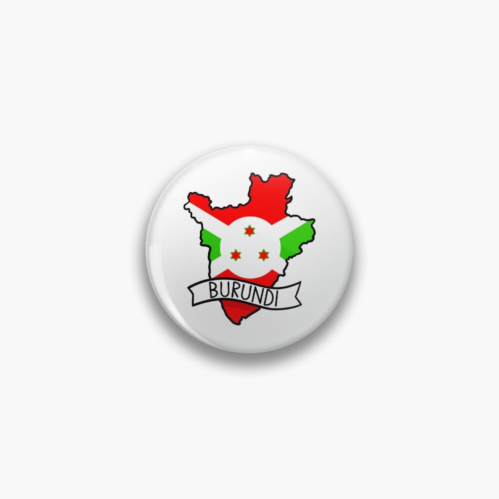 "Burundi Flag Map Sticker" Sticker for Sale by Drawingvild | Redbubble