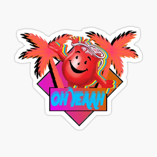 "Kool Aid Man 1980s Aesthetic" Sticker by Ratch2929 | Redbubble