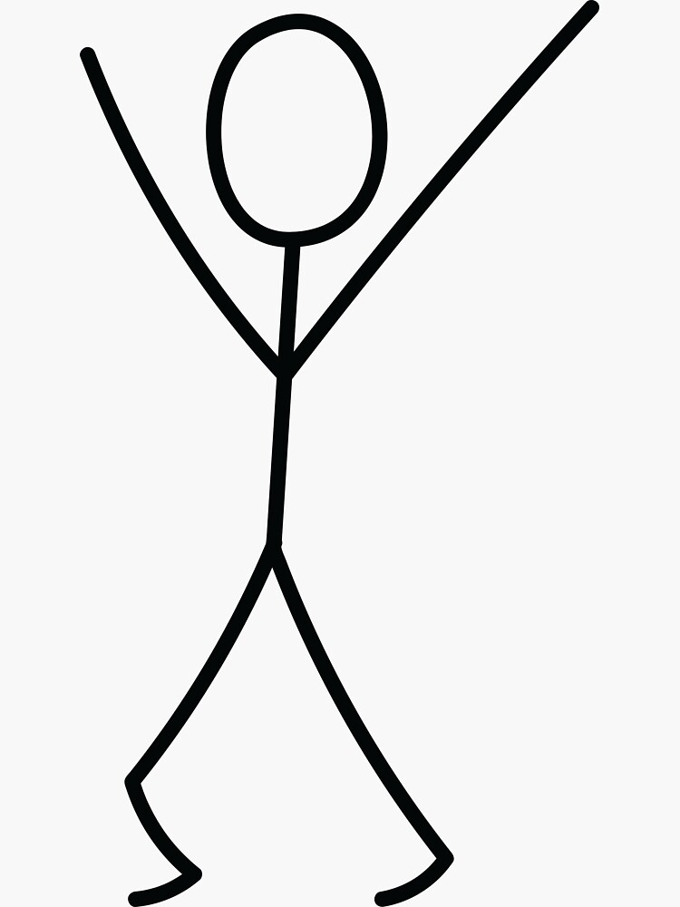 "Stickman Dance" Sticker for Sale by toonik | Redbubble