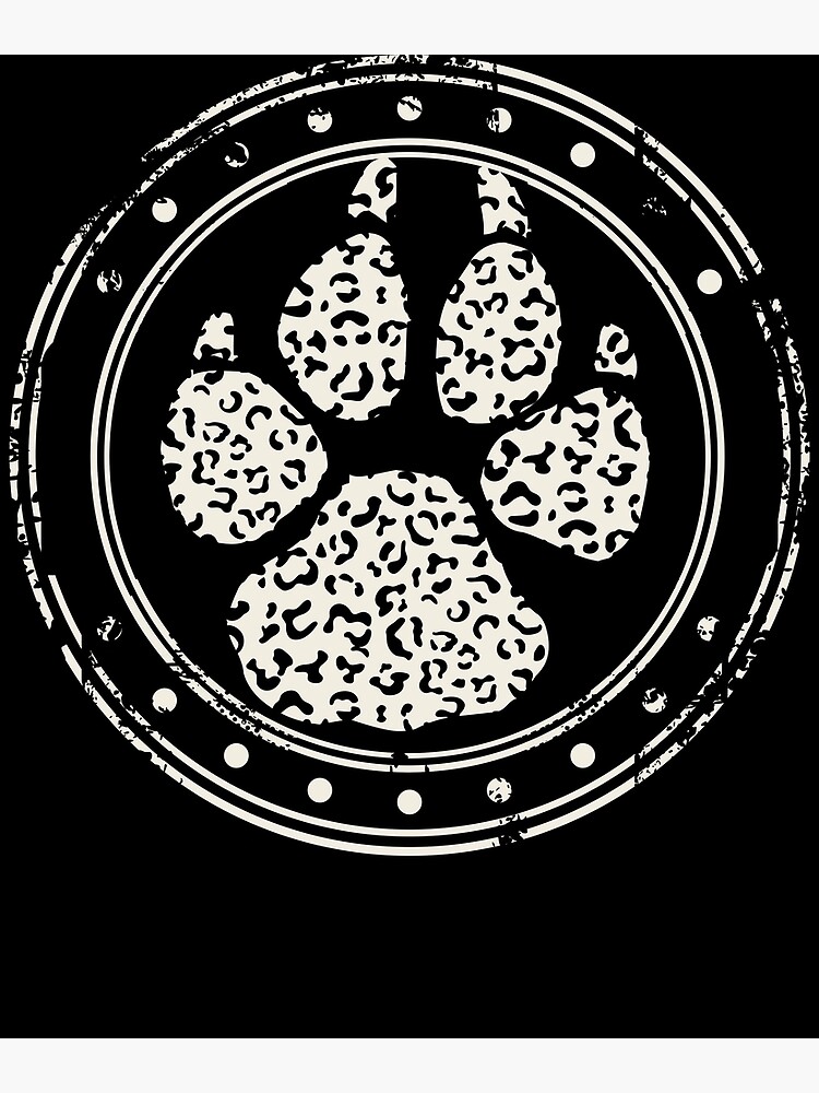 "Cheetah Paw Print design, Leopard gift, Safari design print" Poster ...