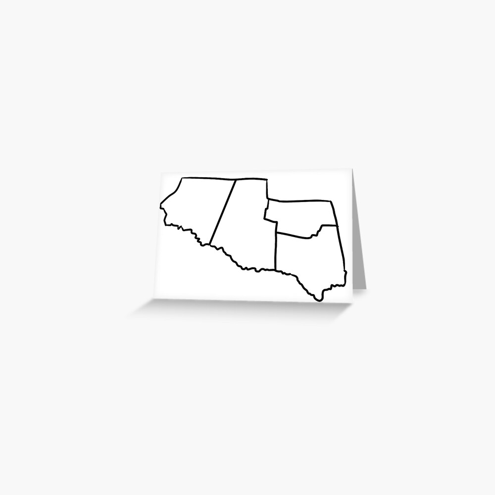 "RGV Counties Outline" Greeting Card for Sale by RGVandMe | Redbubble