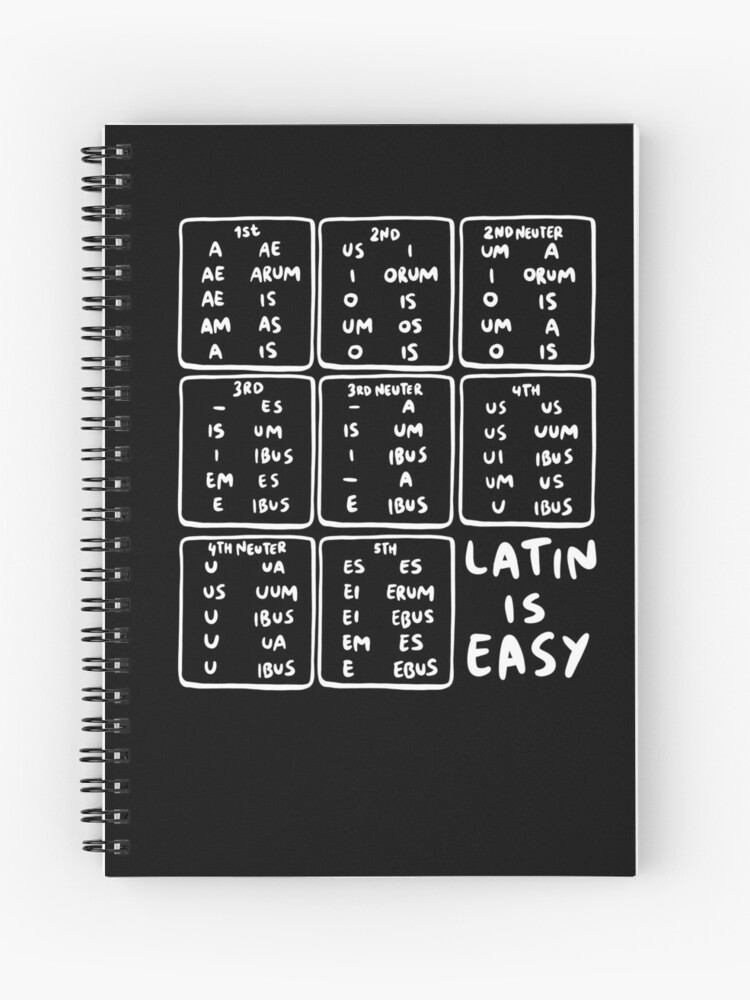 "Latin Declensions Cheatsheet - Latin Is Easy" Journal for Sale by ...