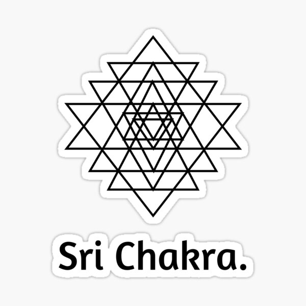 "Sri Chakra Sacred geometry Spiritual Yoga" Sticker for Sale by ...