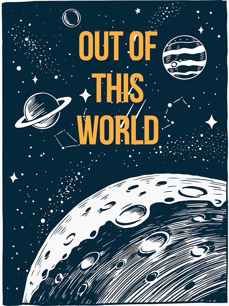 "Out of this World Design" Sticker for Sale by TallyyArt | Redbubble
