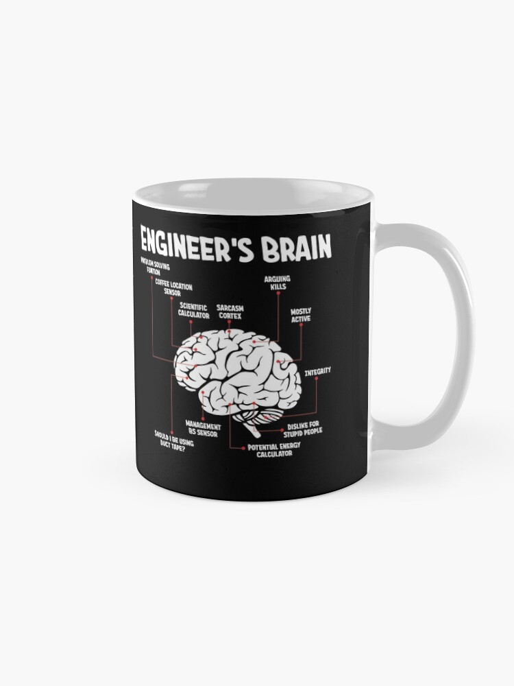"Engineer's Brain Funny Engineering Games Process" Coffee Mug for Sale ...