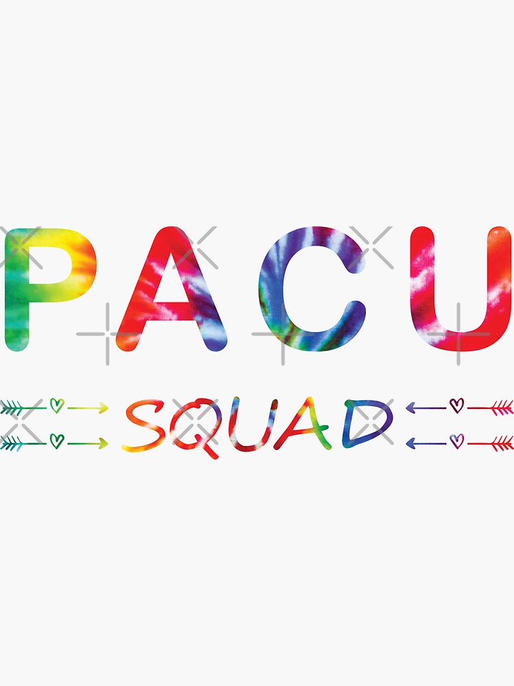 "PACU Nurse squad tie dye" Sticker for Sale by Omochiroi | Redbubble