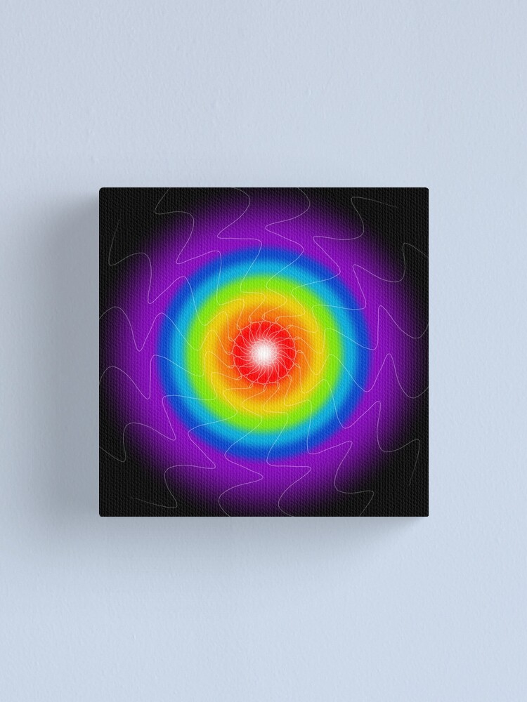 "Circular Fading Rainbow Gradient Pattern" Canvas Print for Sale by ...