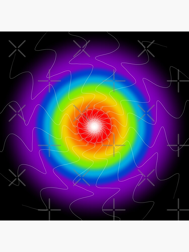 "Circular Fading Rainbow Gradient Pattern" Canvas Print for Sale by ...