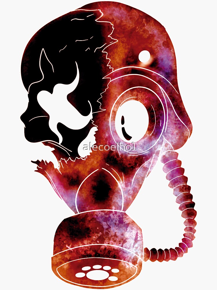 "Tattoo Style - Rusty Skull - Negative Color" Sticker by alecoelho1 ...
