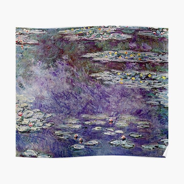 "Lavender Water Lilies | Les Nymphéas Lavandes par Claude Monet ...