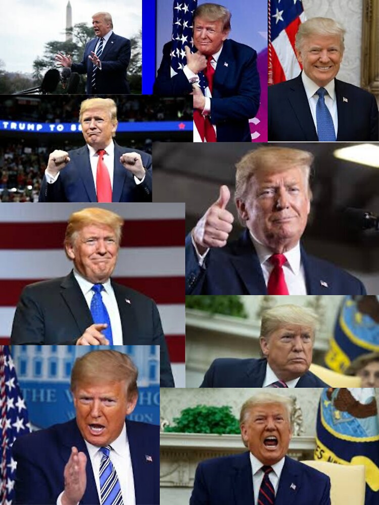 "Donald Trump collage design" Sticker for Sale by LiCorbin | Redbubble