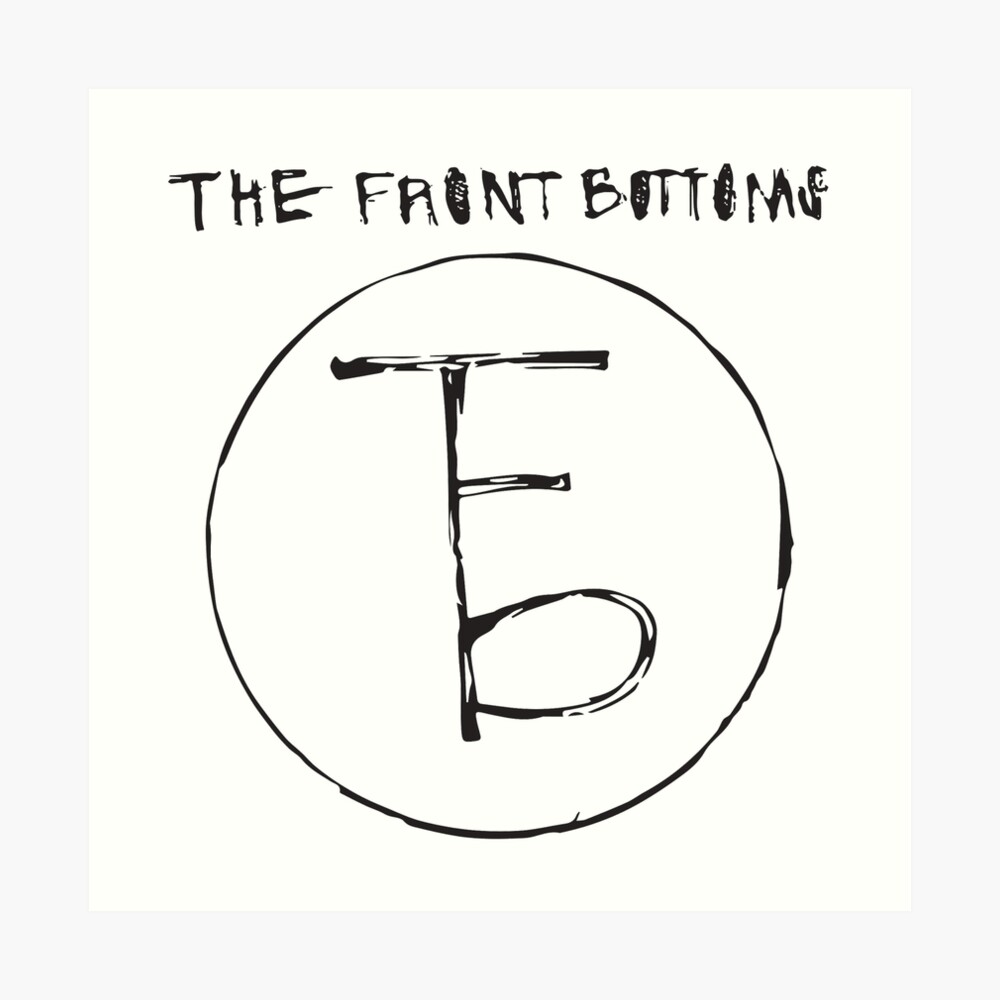 "The Front Bottoms - Logo & Name" Art Print by diariesofpierce | Redbubble