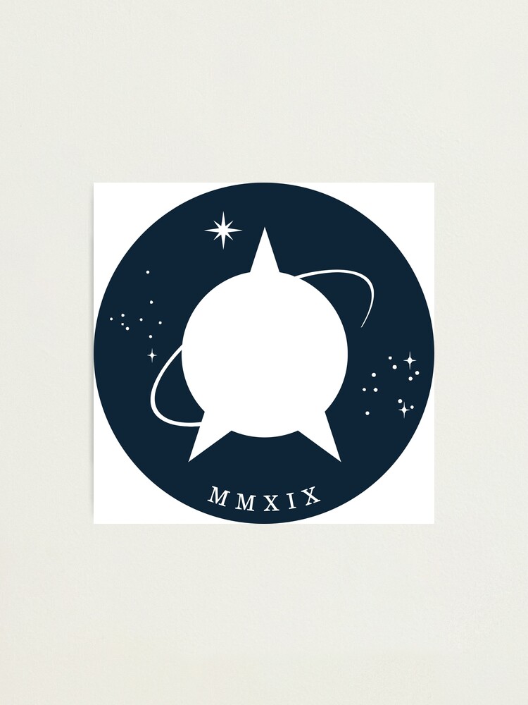 "US Space Force Official Logo Super Minimal Design - Deep Blue ...