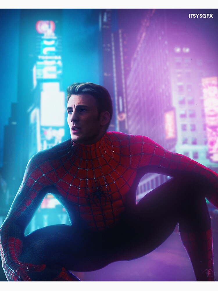 "Chris Evans as Spider man" T-shirt by itsysgfx | Redbubble