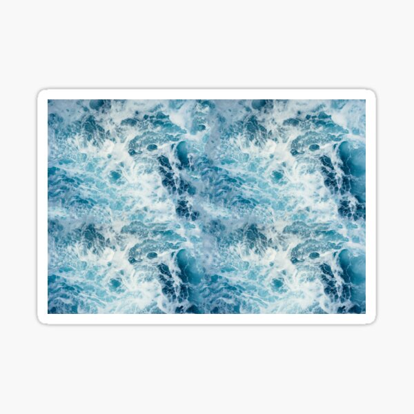 "Blue Ocean Waves" Sticker for Sale by VCSL | Redbubble