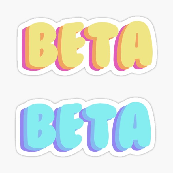 "Beta Sticker Pack - Greek Letters" Sticker for Sale by raychellez ...