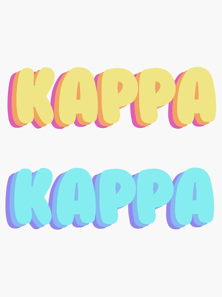 "Kappa Sticker Pack" Sticker for Sale by raychellez | Redbubble