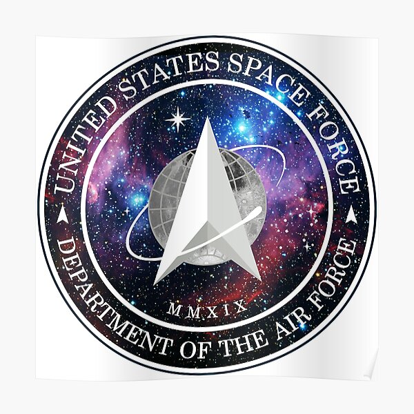 "US Space Force Official Logo Design - Running Chicken Nebula Galactic ...