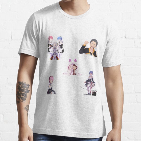 "Re:Zero pack Ram, Rem, natsuki Subaru" T-shirt for Sale by Anime-Dude ...
