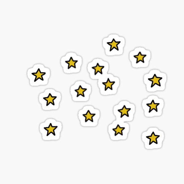 "Little yellow stars pack" Sticker for Sale by agathecad | Redbubble