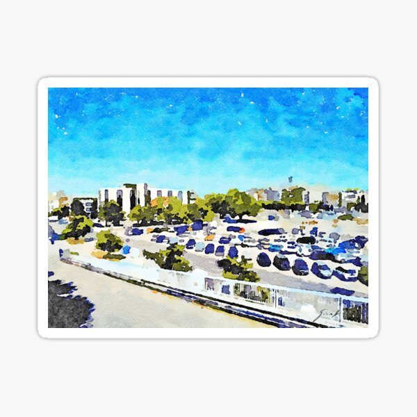 "Station square and city skyline" Sticker for Sale by giuseppecocco ...