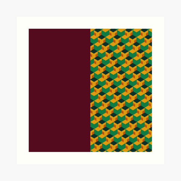 "Giyu Split Haori Pattern (Demon Slayer/Kimetsu no Yaiba) 2" Art Print ...