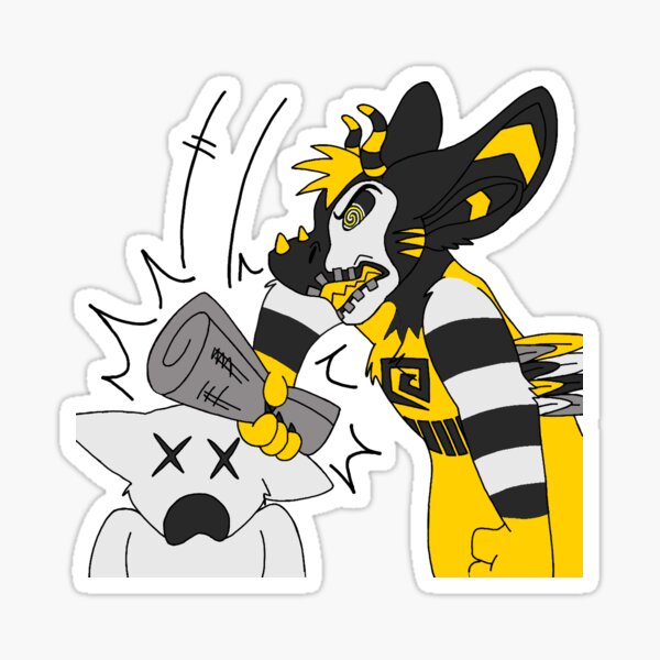 "Whack....." Sticker for Sale by sammiespad | Redbubble