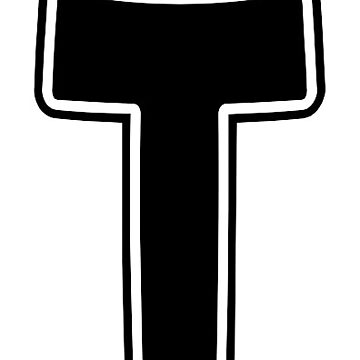 "Capital Letter T" Sticker for Sale by Seaside-Art | Redbubble