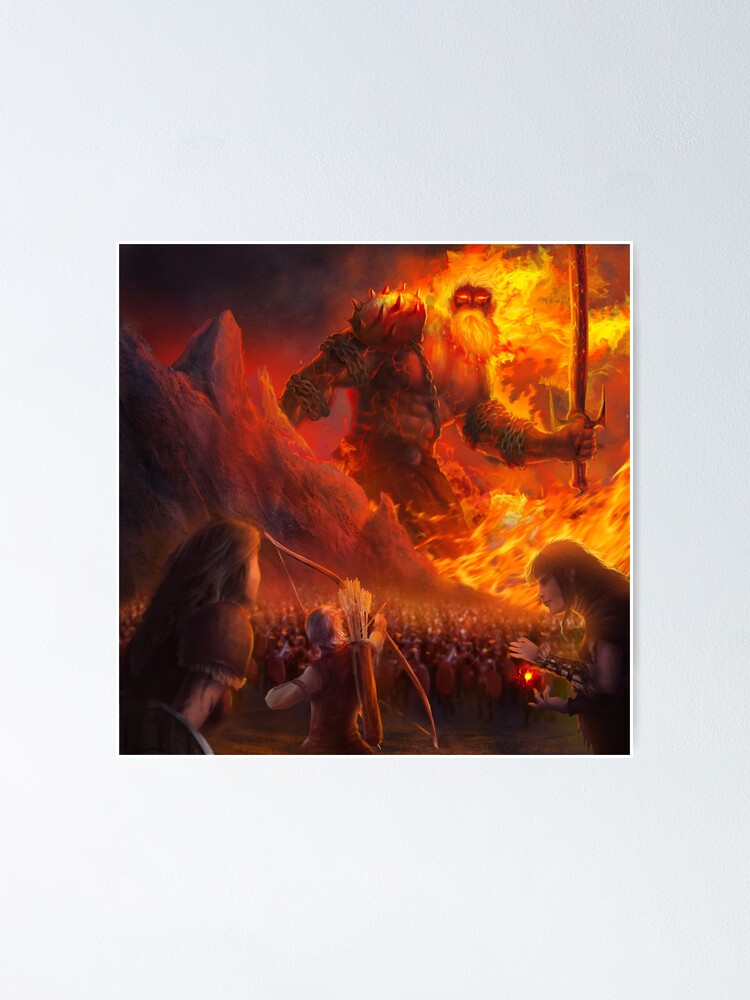 Poster « Surtr et la bataille de Muspelheim », par CCGamesLLC | Redbubble