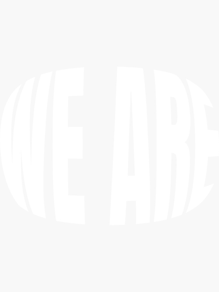 "WE ARE" Sticker for Sale by drawbey | Redbubble