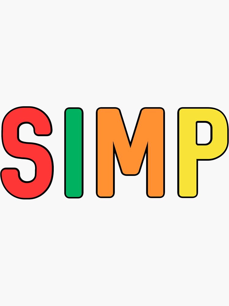 "Simp Design" Sticker by spc4 | Redbubble